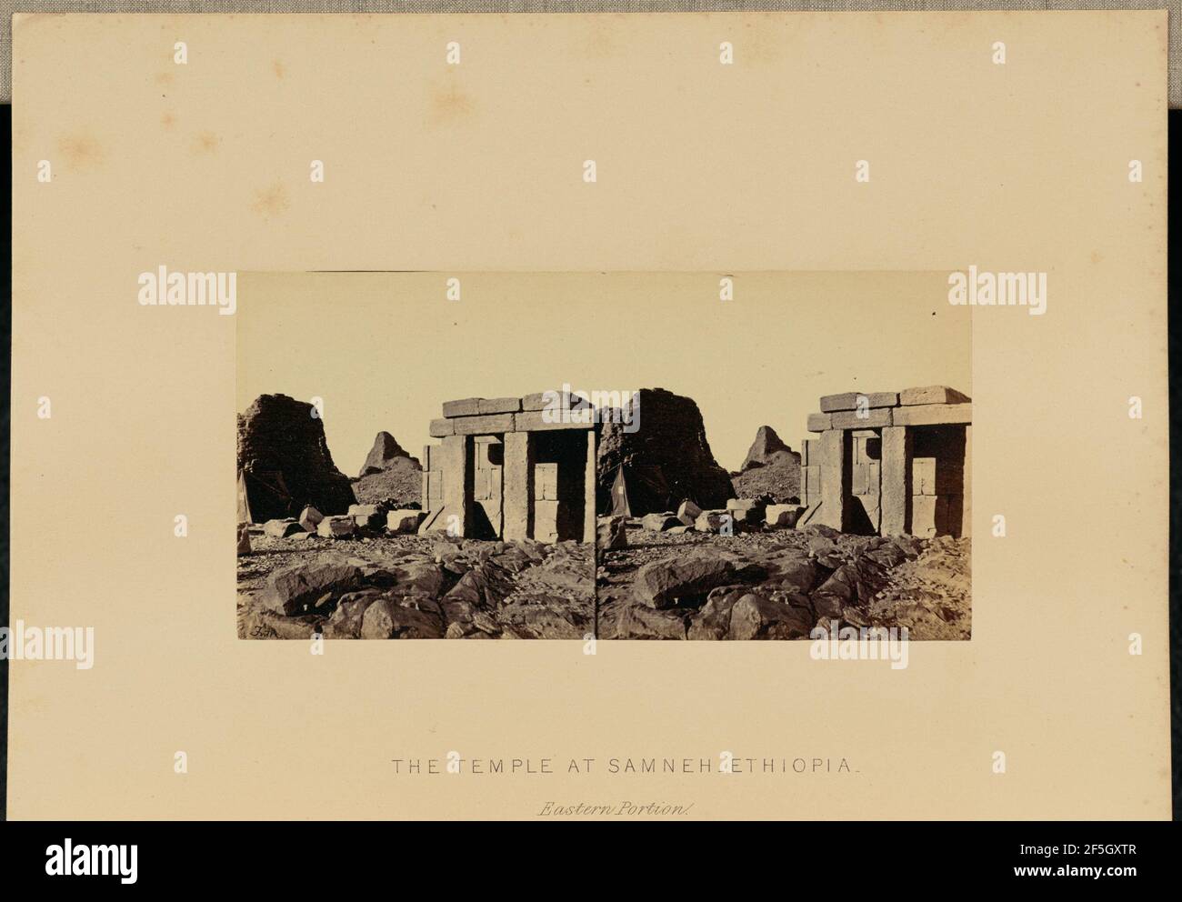 The Temple at Samneh, Ethiopia. Eastern Portion. Francis Frith (English ...