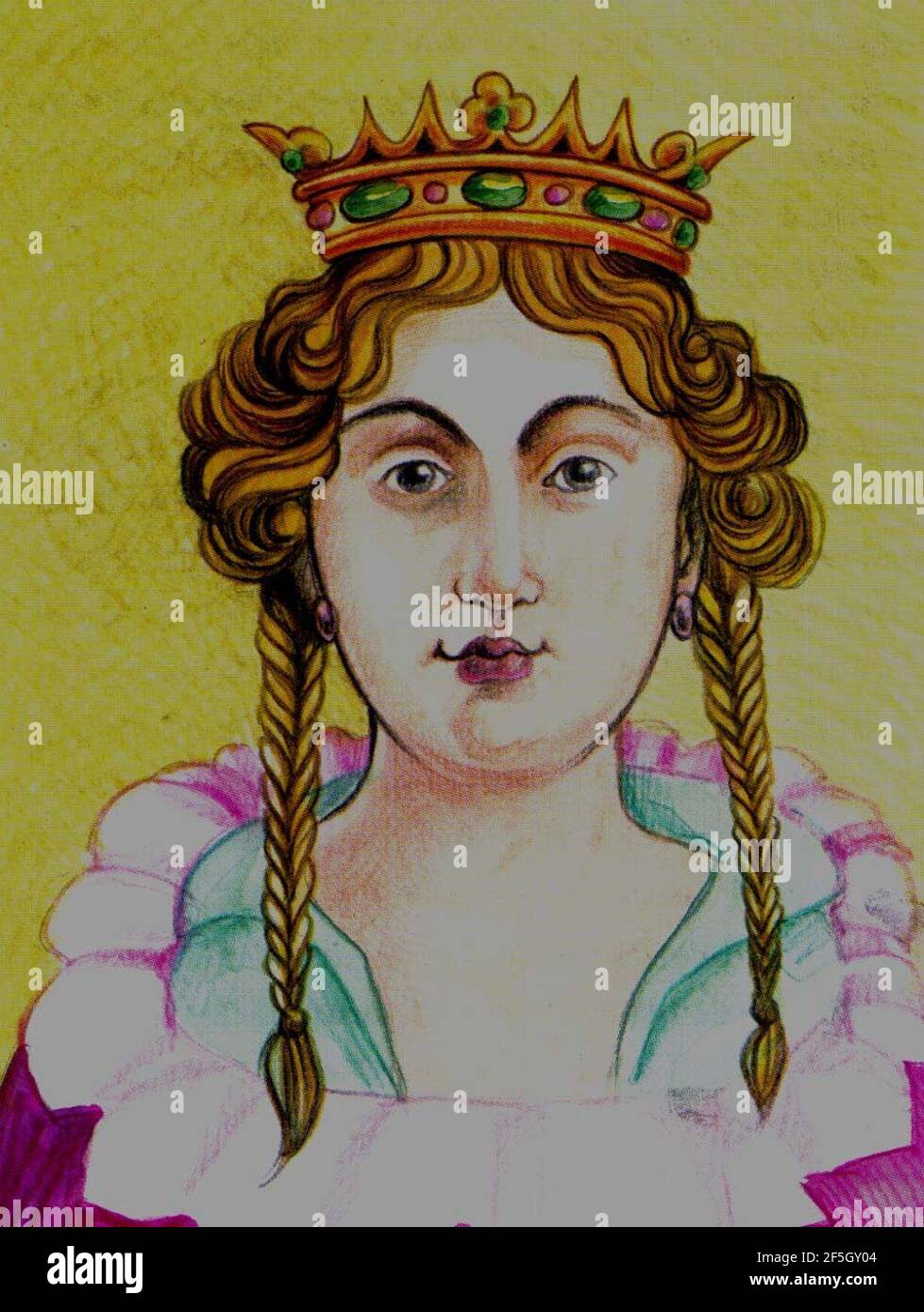 Rainha D. Mafalda - D Afonso Henriques 2 Stock Photo - Alamy
