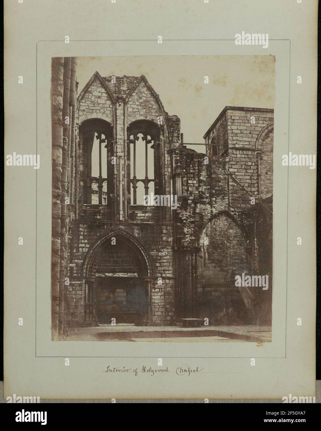 Interior of Holyrood Chapel. John Wheeley Gough Gutch (British, 1806 ...
