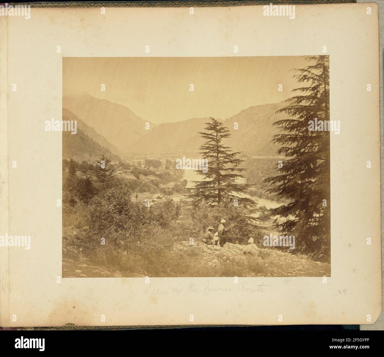 View on the Murree Route. John Edward Saché (Prussian or British, born ...