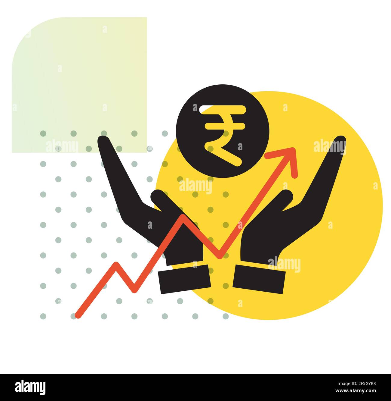 Investment of Indian Rupee - FDI - Icon as EPS 10 File Stock Vector ...