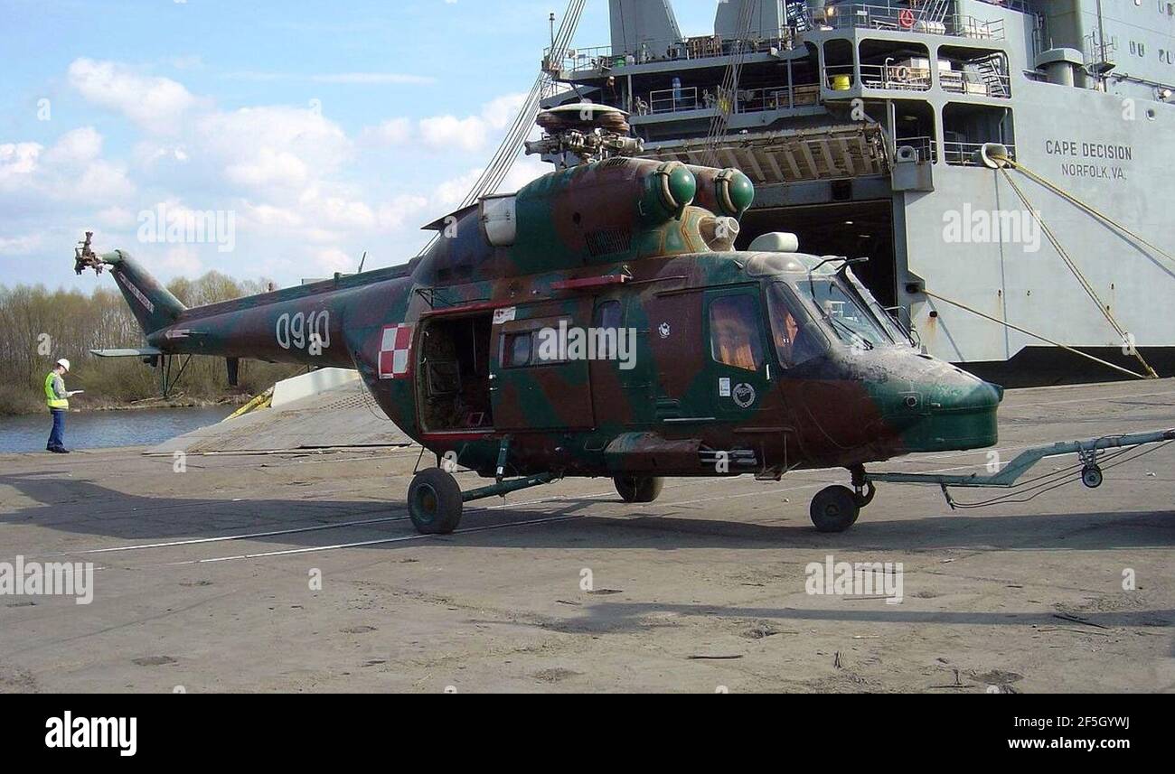 PZL W-3 Sokół of the polish military Stock Photo - Alamy