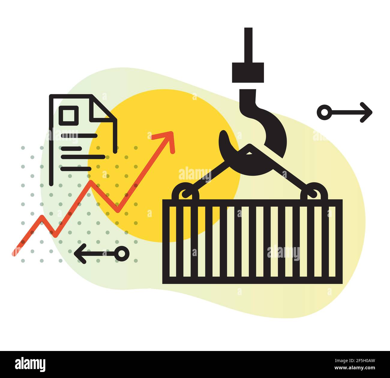 Export container india Stock Vector Images - Alamy