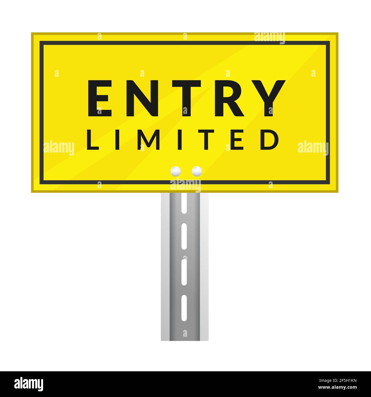 Limited Entry Signage - Icon as EPS 10 File Stock Vector Image & Art ...