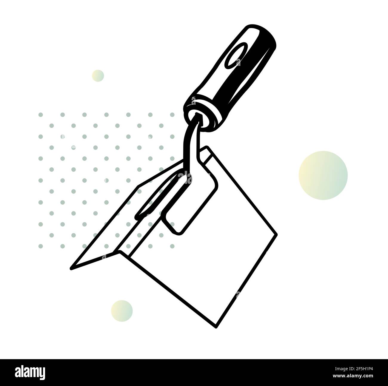 Corner trowel Stock Vector Images - Alamy