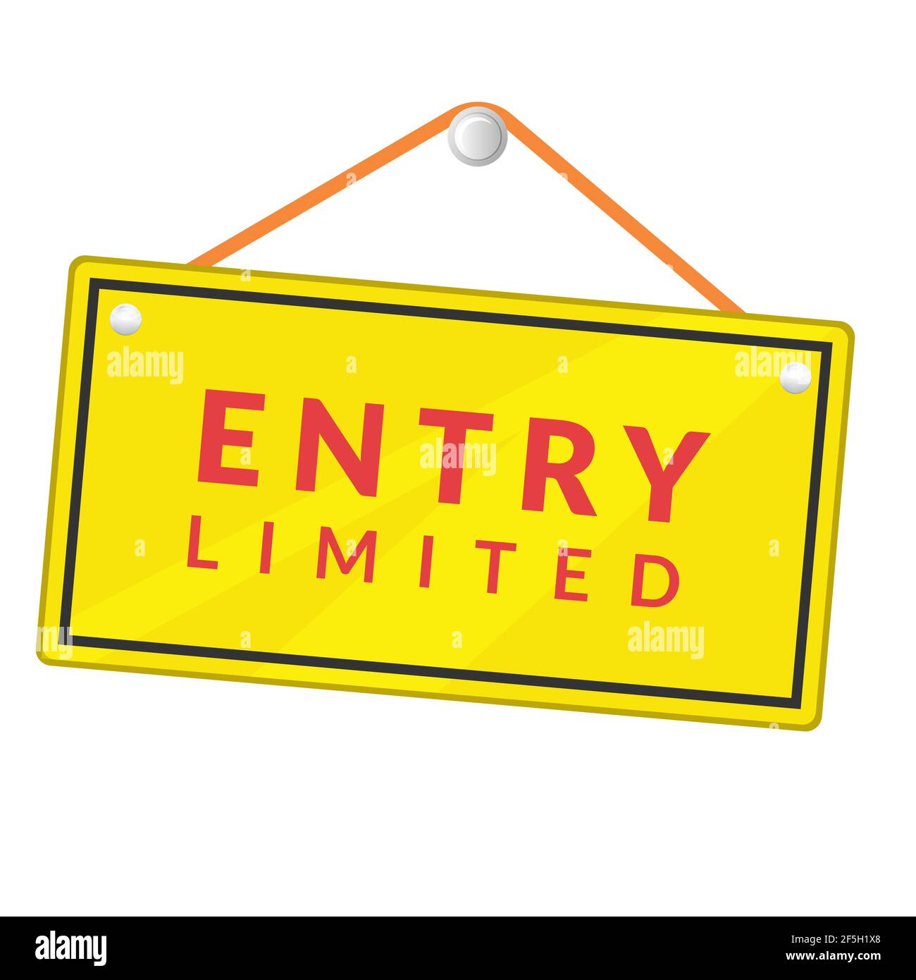 Limited Entry Signage - Icon as EPS 10 File Stock Vector Image & Art ...