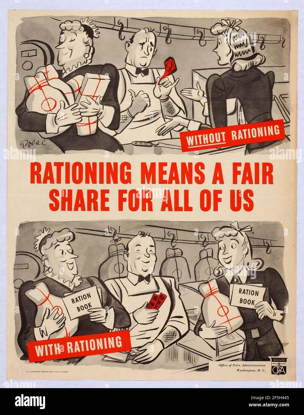 Rationing means a fair share hi-res stock photography and images - Alamy