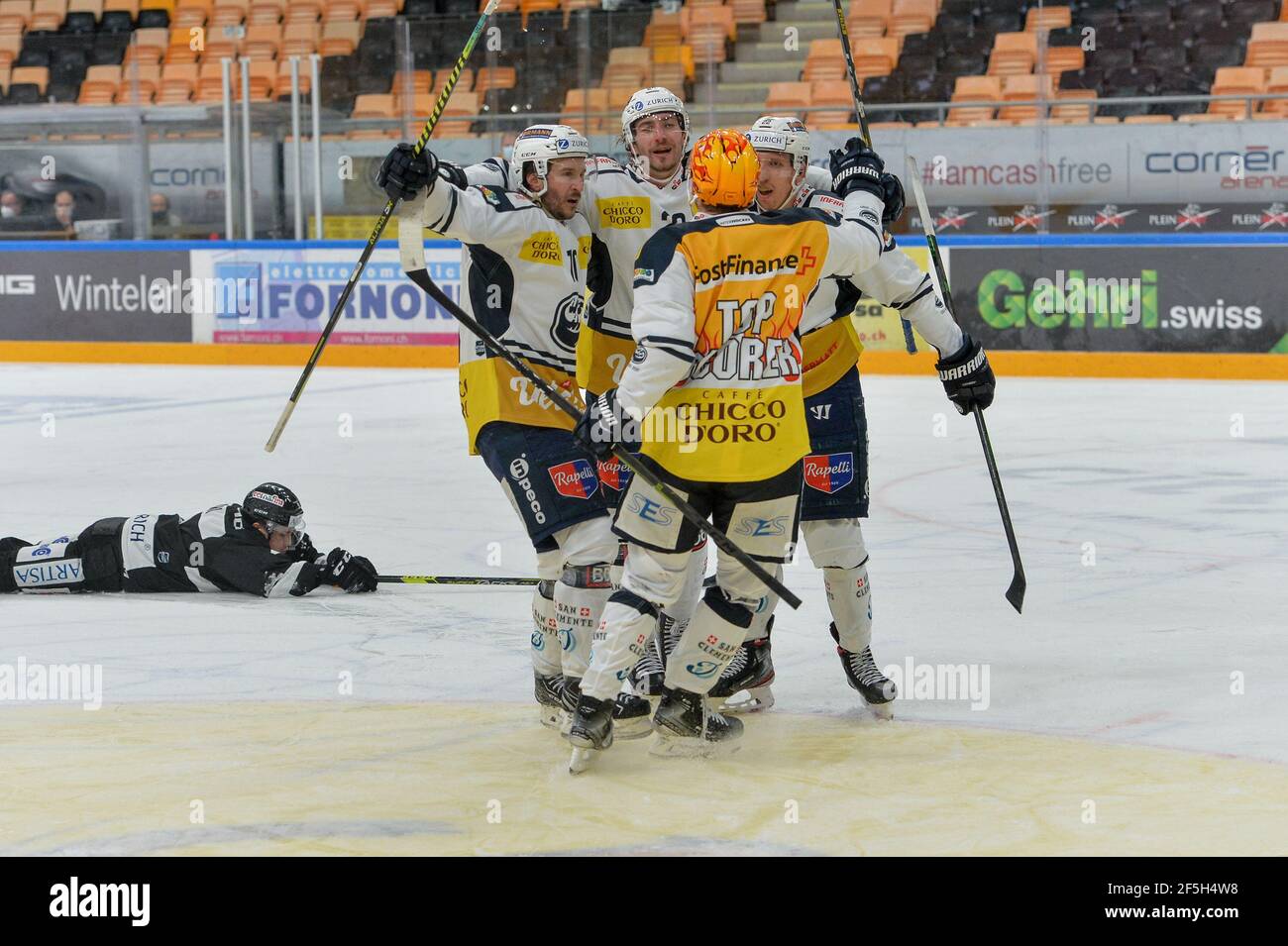 Porza, Switzerland. 26th Mar, 2021. 26.03.2021, Porza, Corner Arena ...