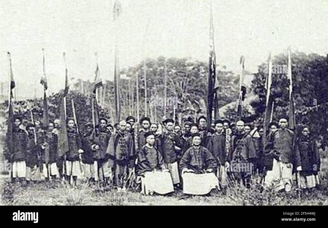 Qing army Sino-French war Stock Photo - Alamy