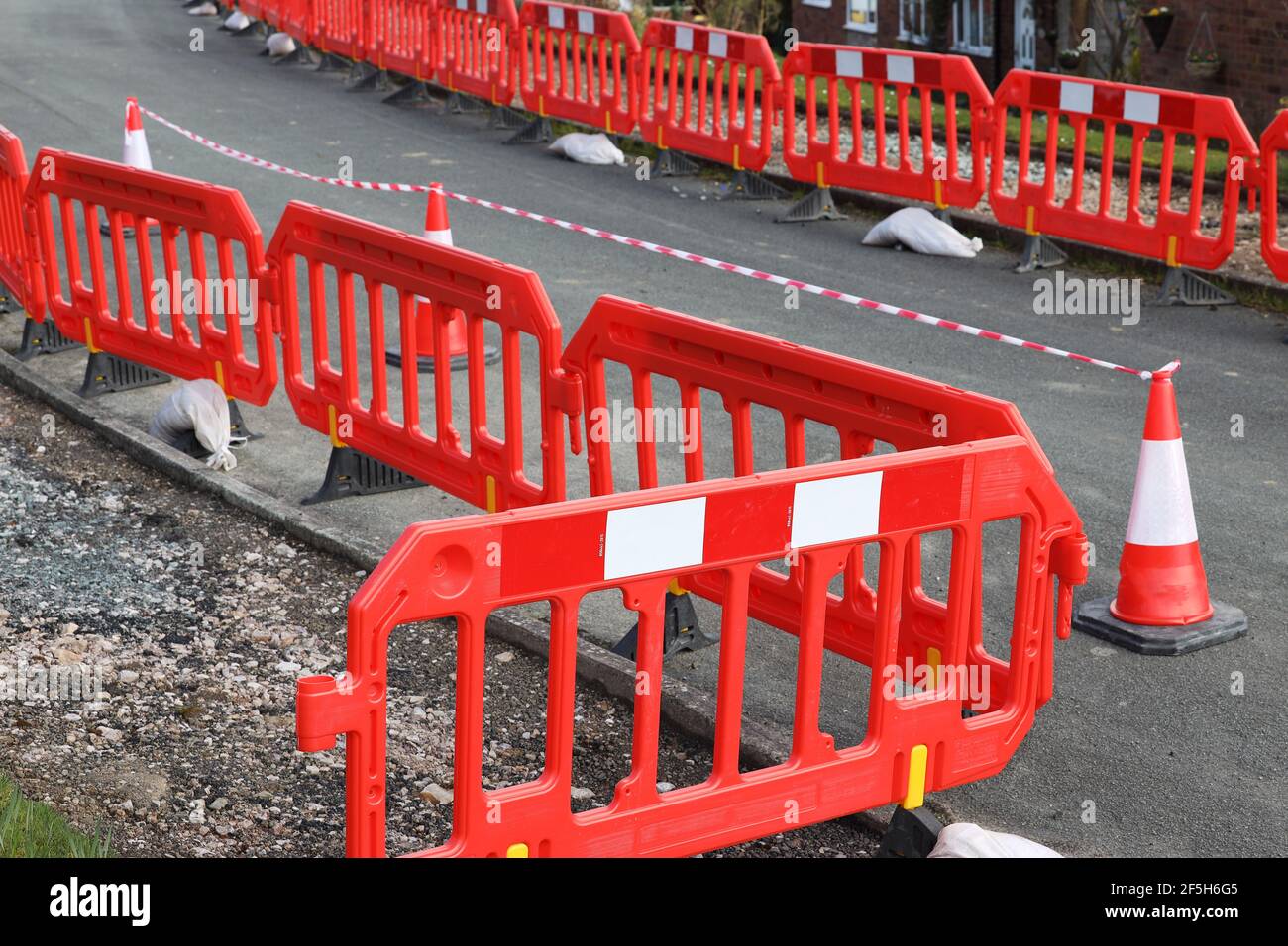 Roadwork barriers hi-res stock photography and images - Alamy