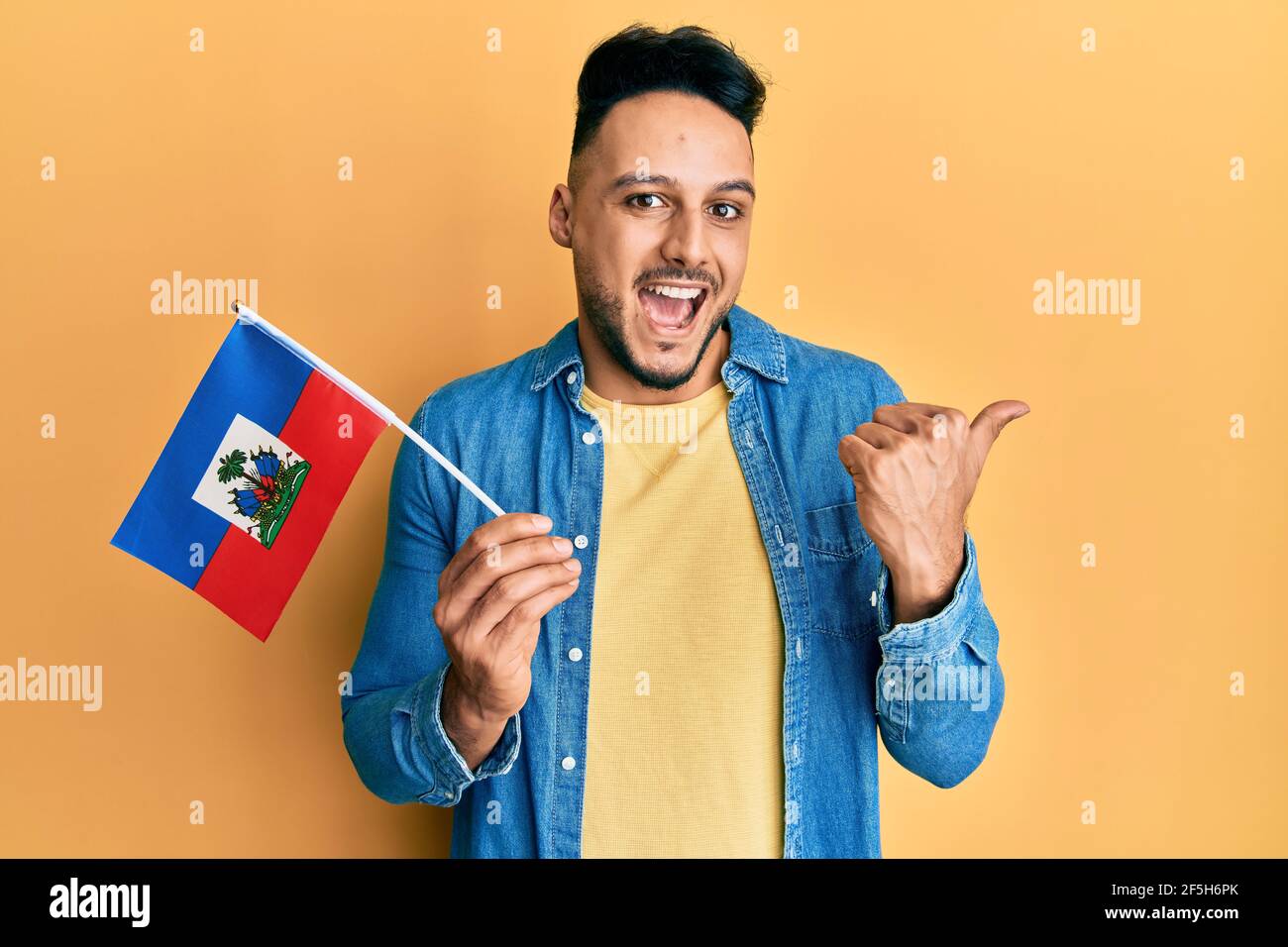 Haitian Male Model Flag
