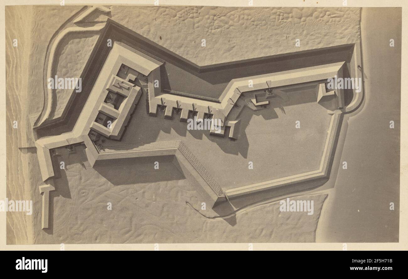 Model of Fort Wagner. Unknown Stock Photo - Alamy