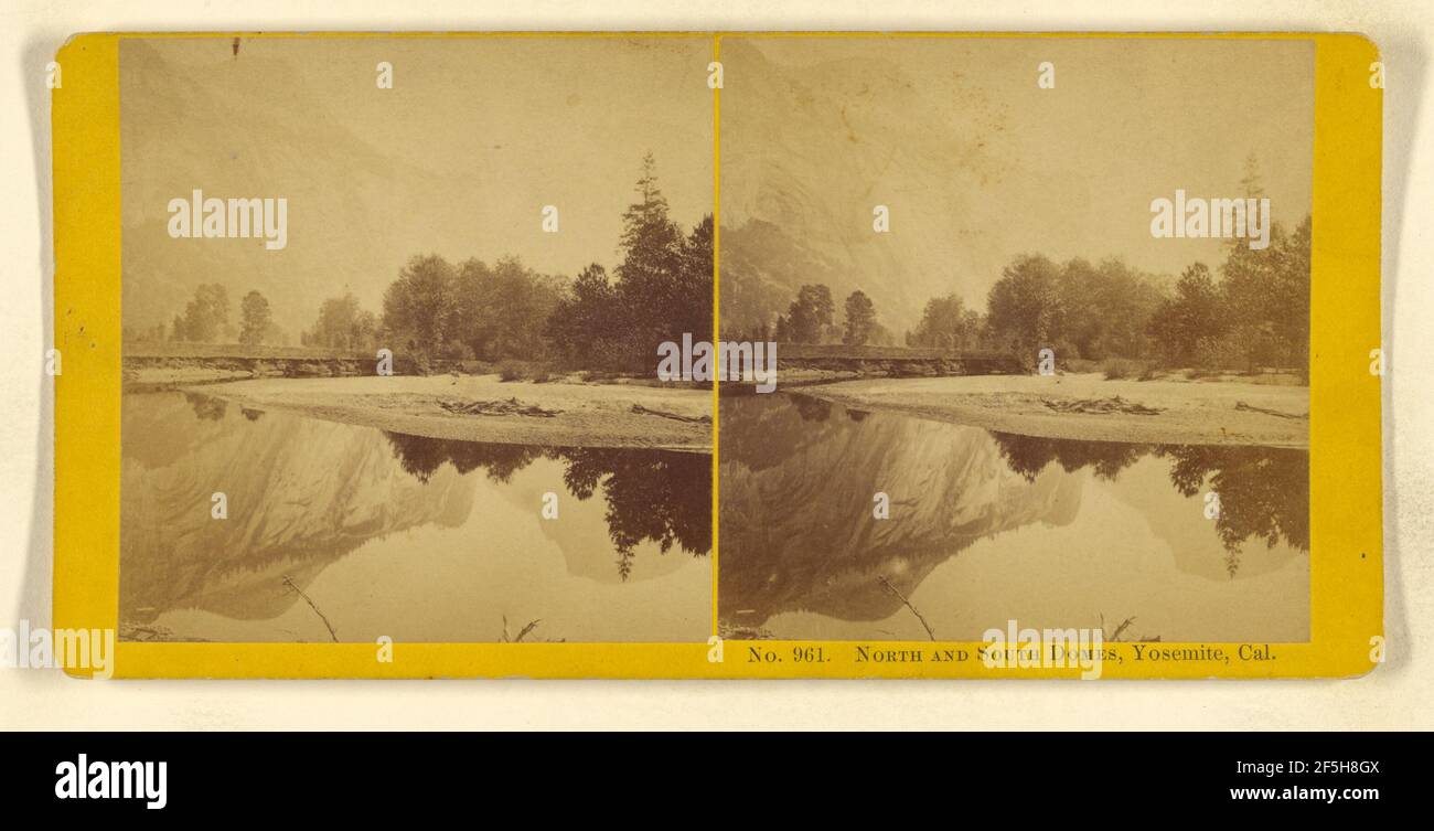 North and South Domes, Yosemite, Cal.. Benjamin West Kilburn (American ...