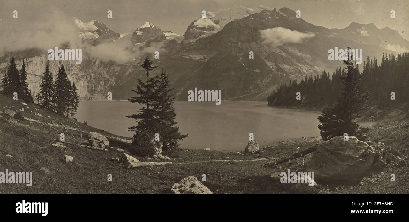 Alpine Landscape. Adolphe Braun (French, 1812 - 1877 Stock Photo - Alamy