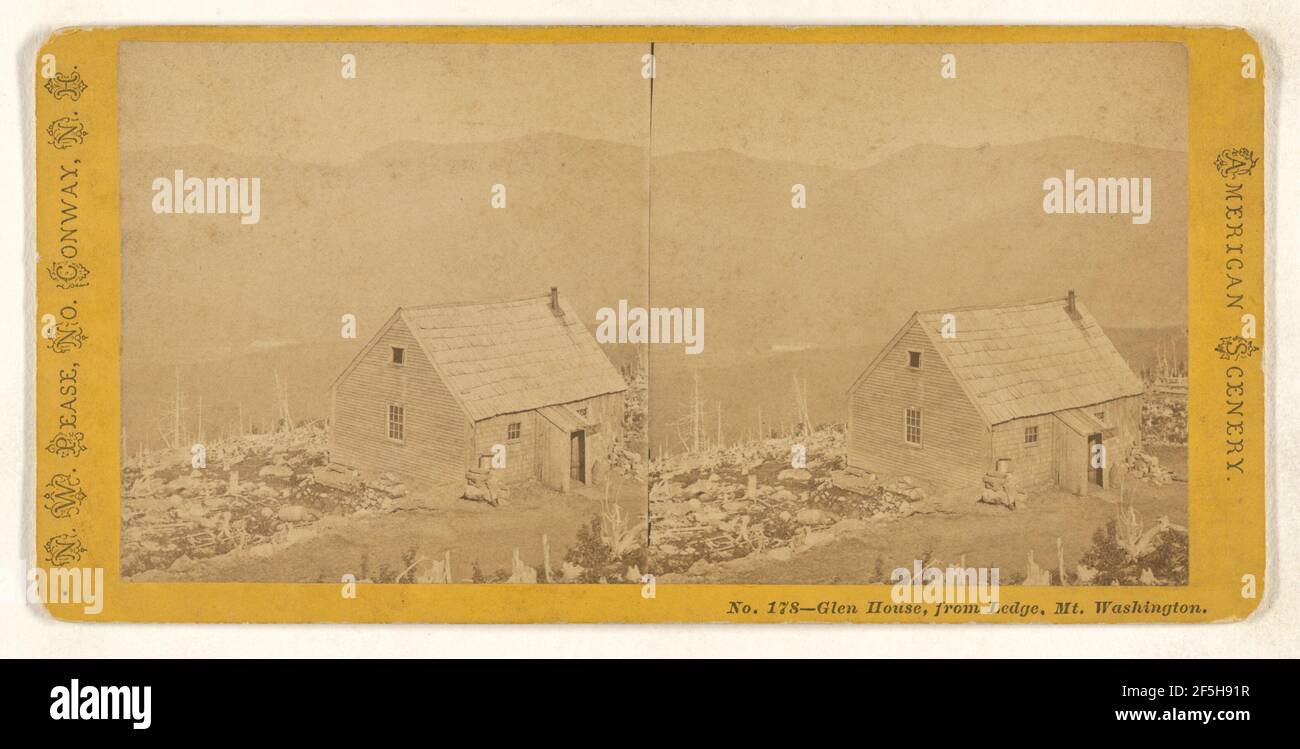 Glen House, from Ledge, Mt. Washington.. Nathan W. Pease (American ...