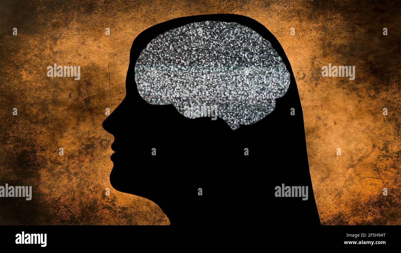 Distortion brain hi-res stock photography and images - Alamy