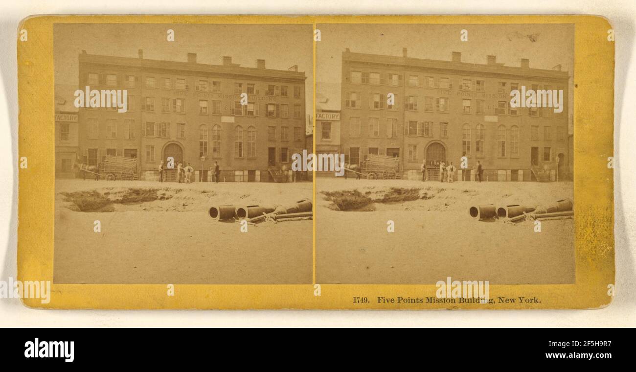 Five Points Mission Building, New York.. Benjamin West Kilburn ...