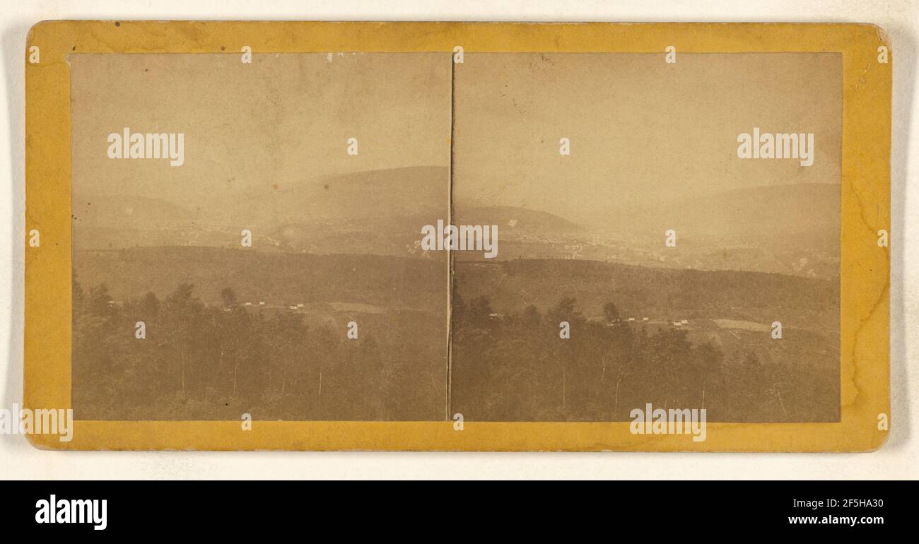 Bird's Eye view of North Adams from Summit of Hoosac Mountain. Hoosac ...