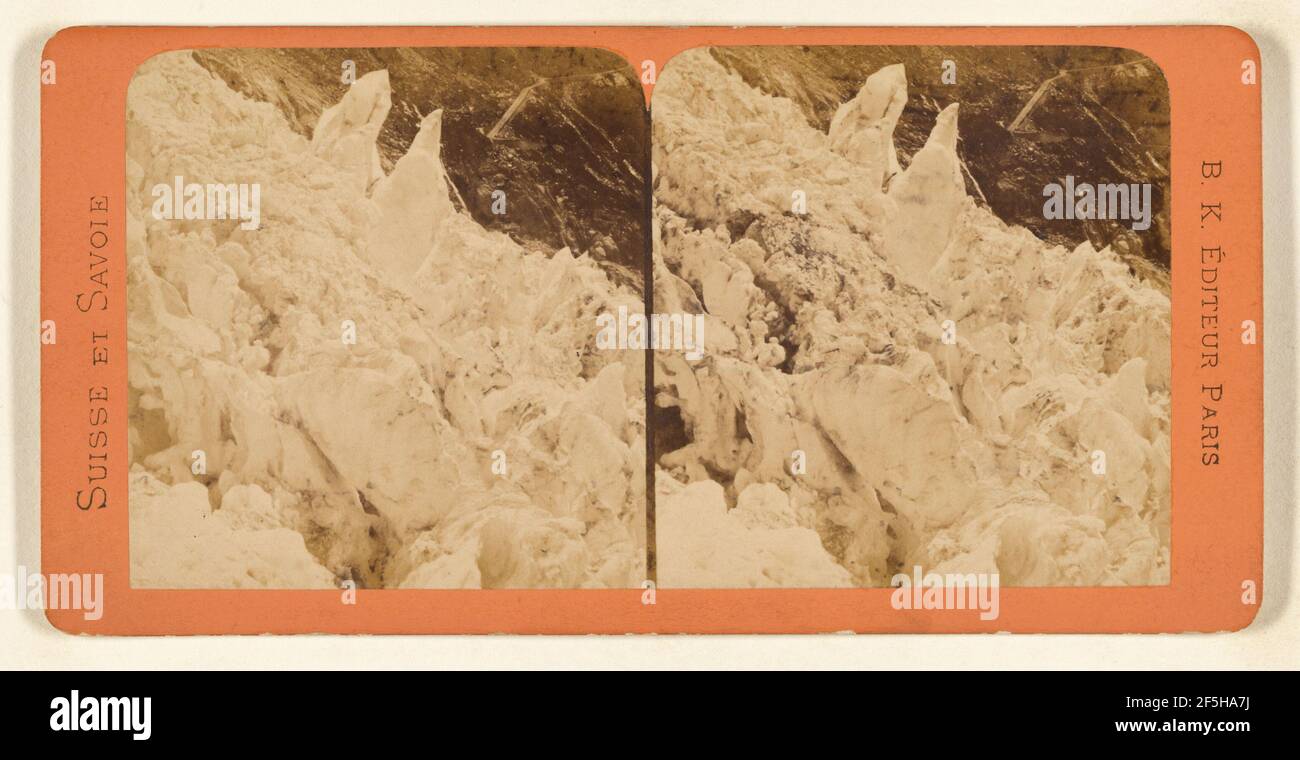 Glacier du Rhone. Attributed to Adolphe Block (French, 1829 - about ...