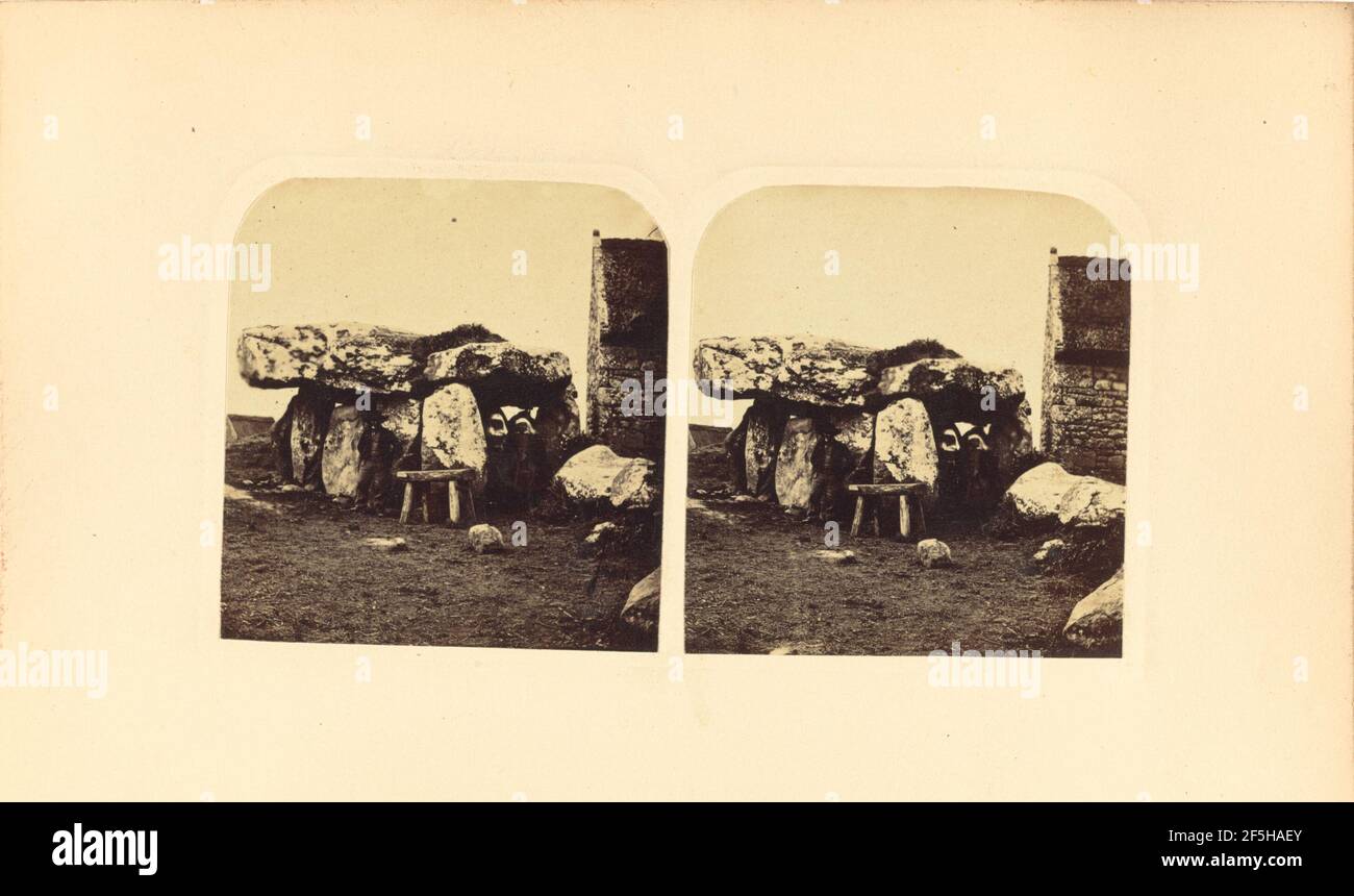 Ancient Dolmen, Carnac. Henry Taylor (British, 1800 - 1886 Stock Photo ...