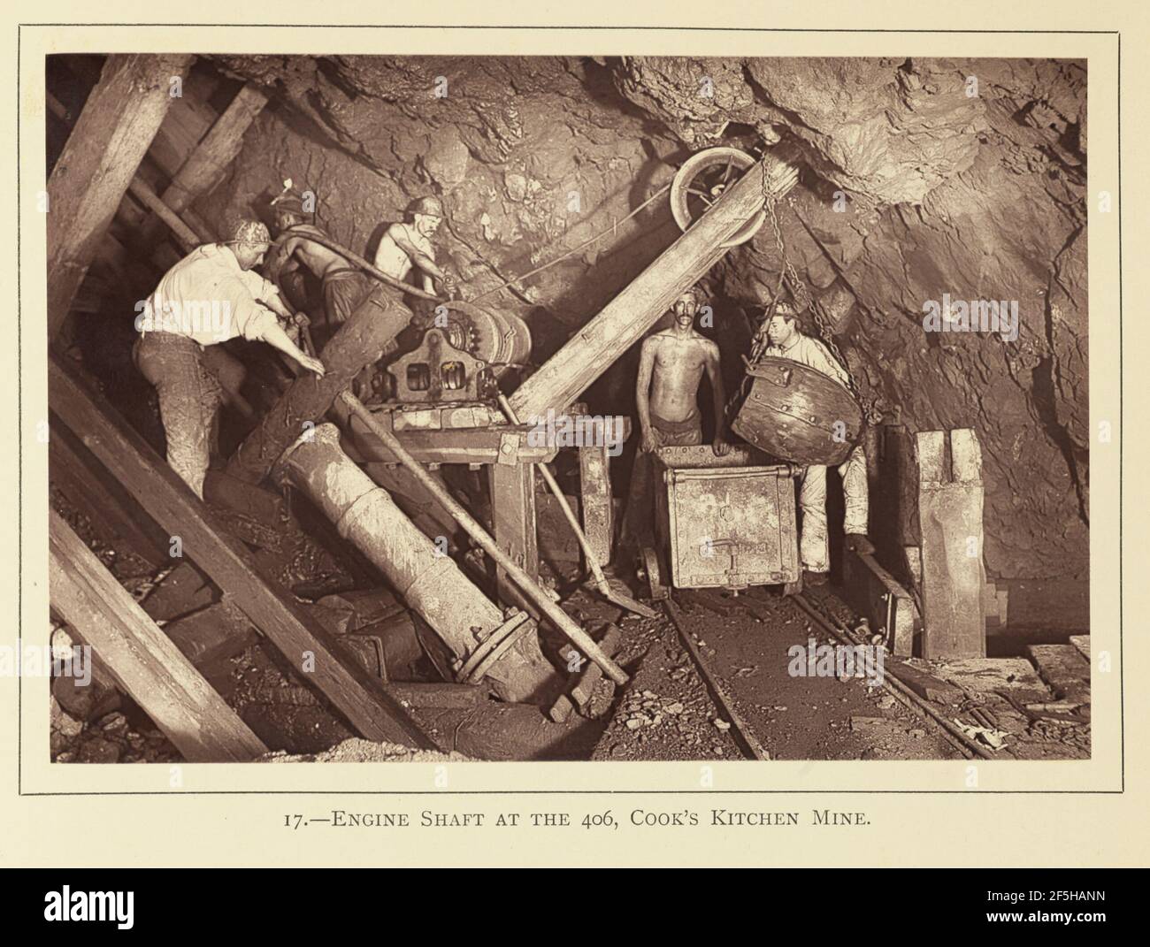Engine Shaft at the 406, Cook's Kitchen Mine. John Charles Burrow ...
