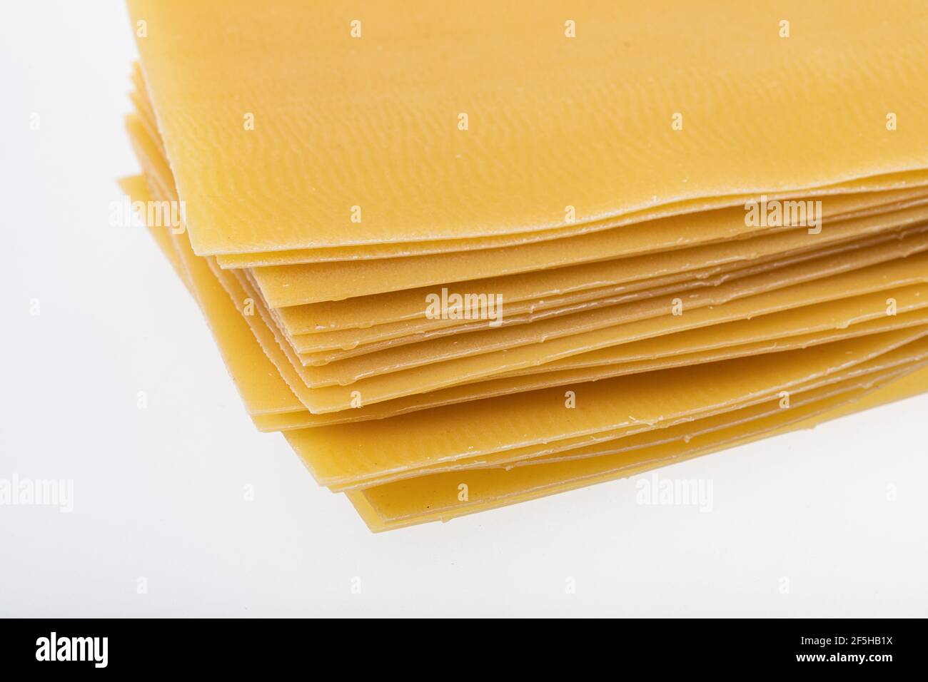 Lasagna sheets on white hi-res stock photography and images - Alamy
