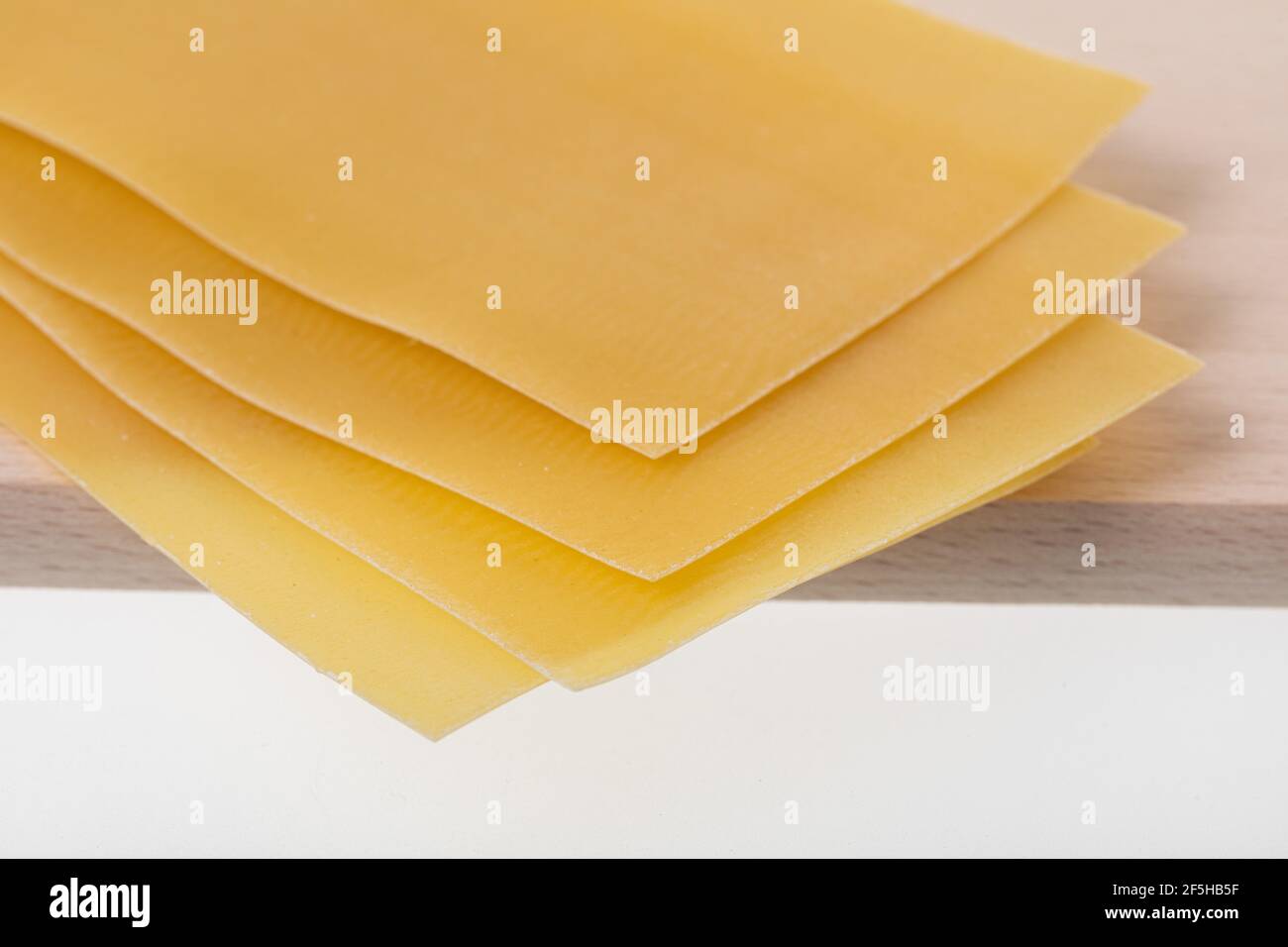 Lasagna sheets on white hi-res stock photography and images - Alamy