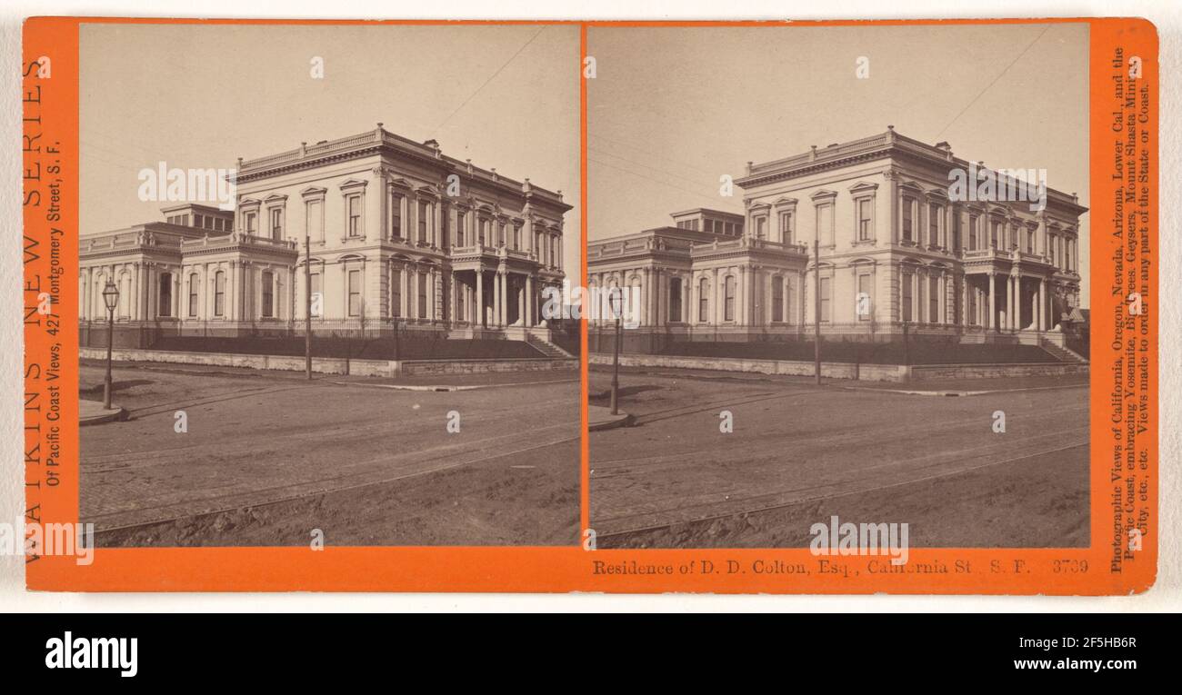 Residence of D.D. Colton, Esq. California St., S.F.. Carleton Watkins ...