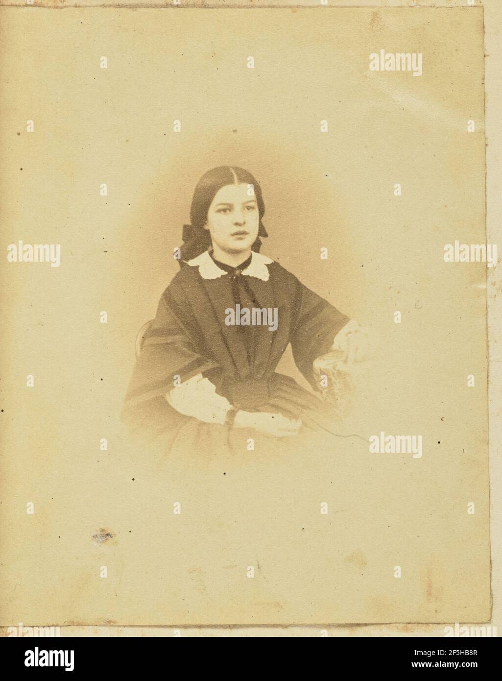 Portrait of a young woman. Unknown maker Stock Photo - Alamy