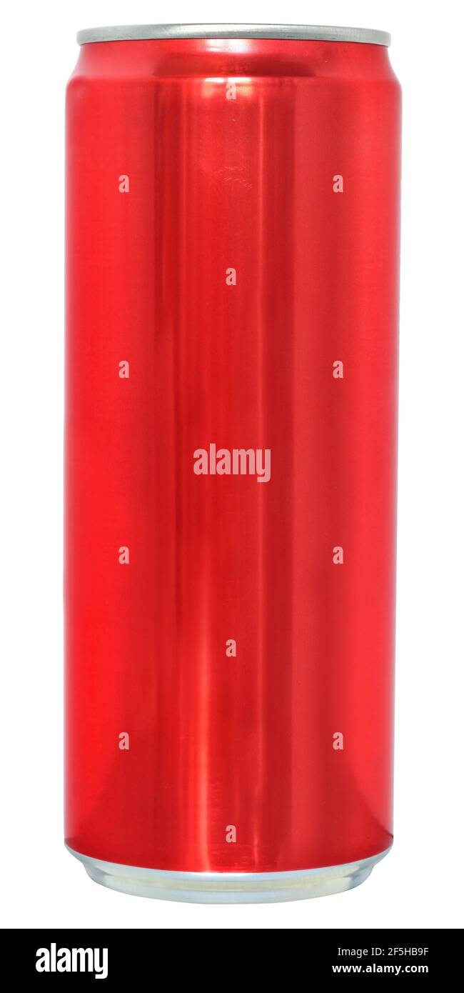 Red soda in can Cut Out Stock Images & Pictures - Alamy