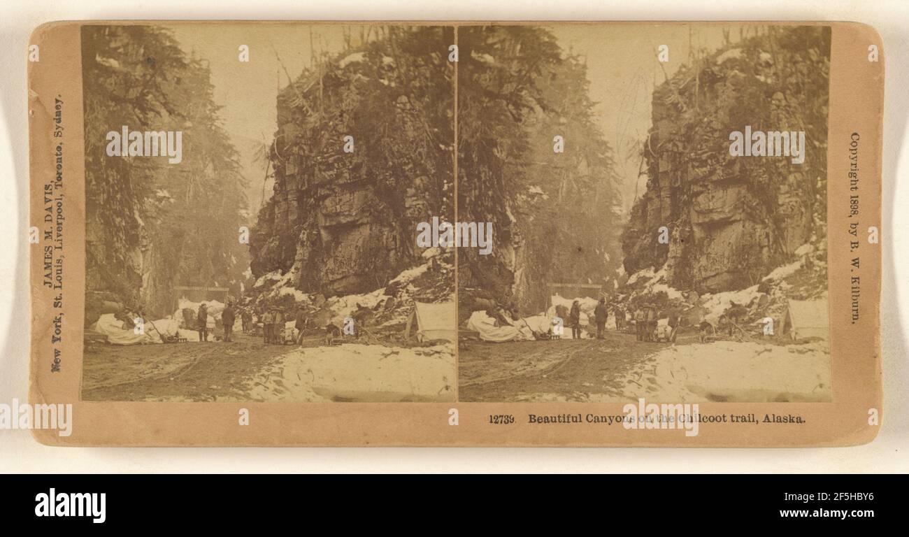 Beautiful Canyons on the Chilcoot trail, Alaska.. Benjamin West Kilburn ...