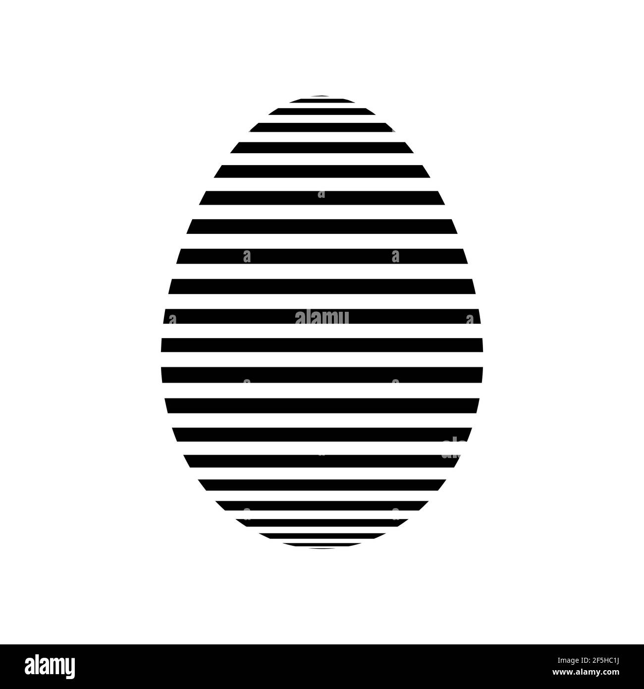 Easter egg - black striped pattern Stock Vector Image & Art - Alamy