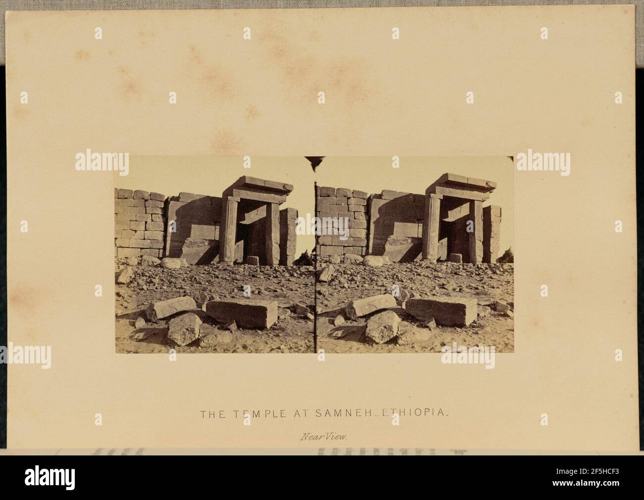 The Temple at Samneh, Ethiopia. Near View. Francis Frith (English, 1822 ...