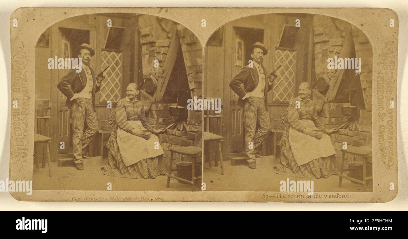 The return of the wanderer.. Louis Magnus Melander & Brother Stock ...