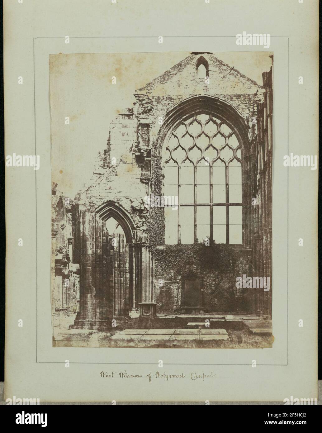 West Window of Holyrood Chapel. John Wheeley Gough Gutch (British, 1806 ...