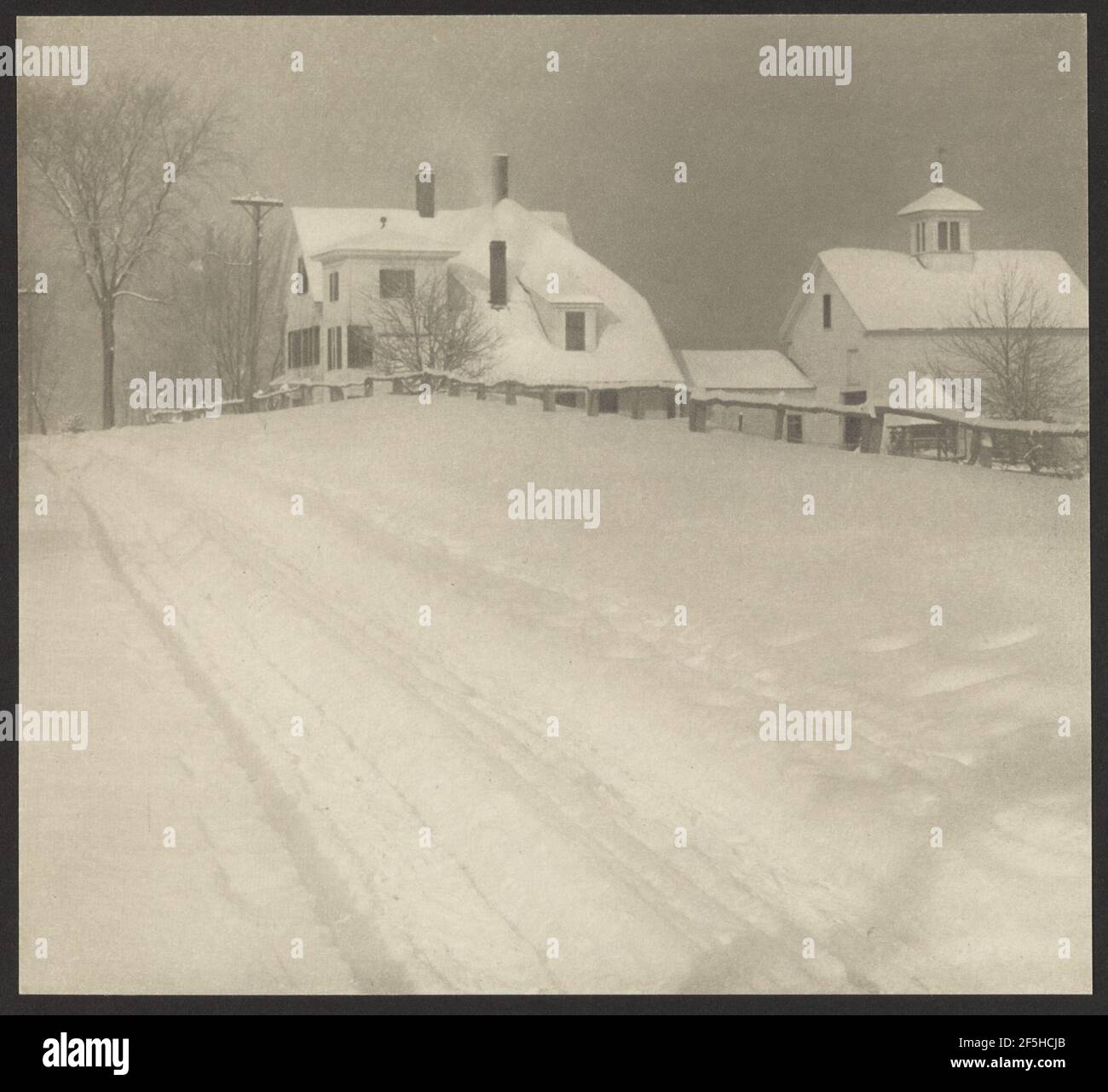 Wintry Weather. William B. Post (American, 1857 - 1921 Stock Photo - Alamy