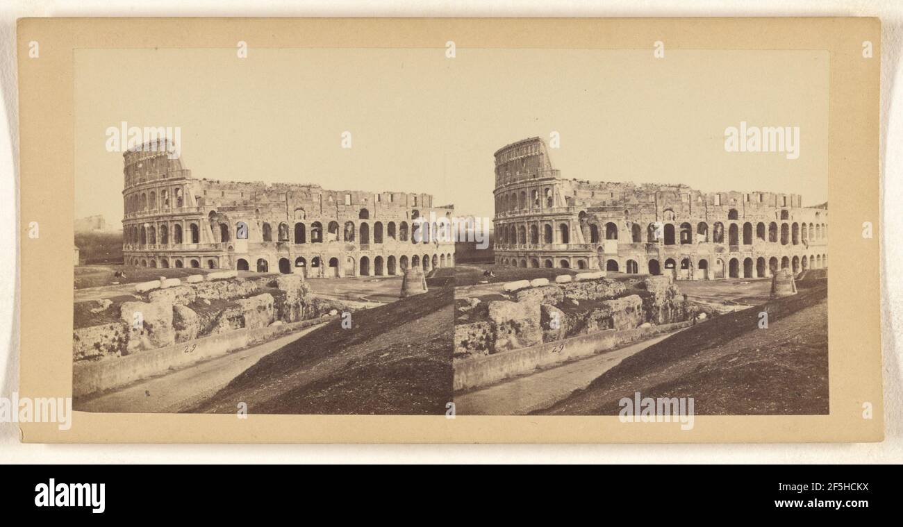 Le Colosseo. Joseph Spithöver (Italian, active Rome, Italy 1850s ...