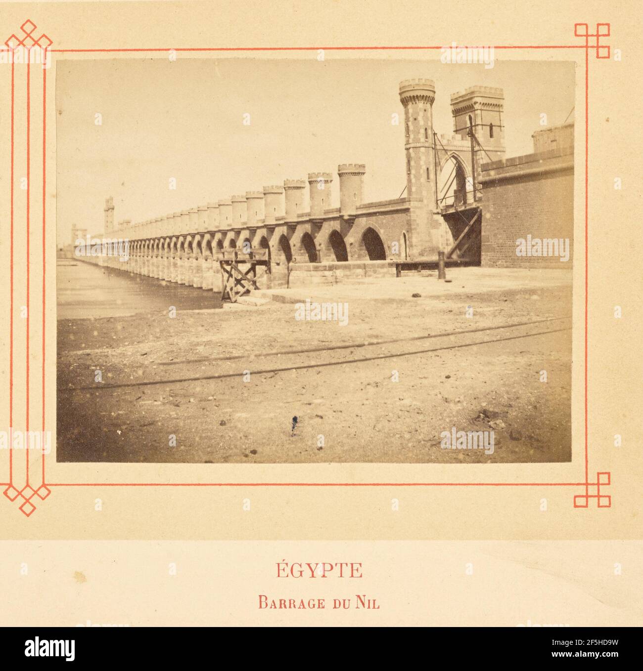 Barrage du Nil.. Félix Bonfils (French, 1831 - 1885 Stock Photo - Alamy