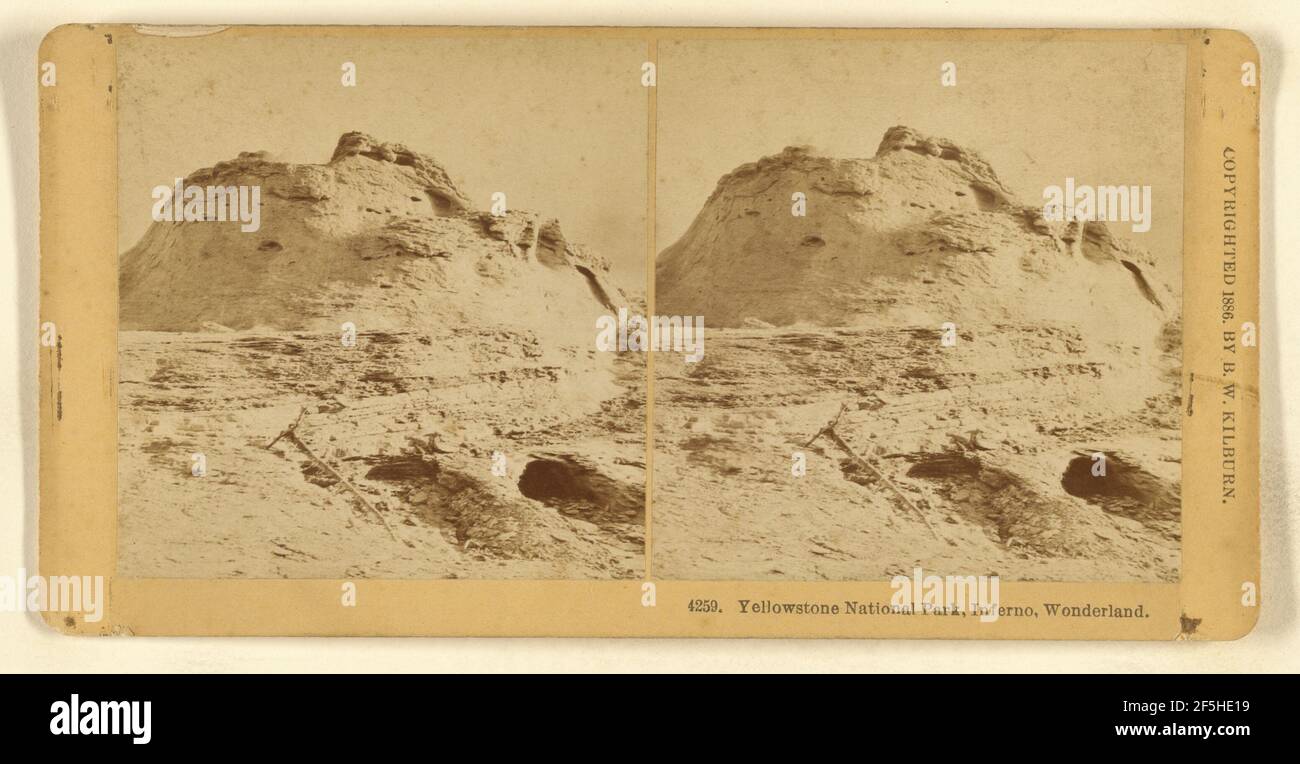 Yellowstone National Park, Inferno, Wonderland.. Benjamin West Kilburn ...