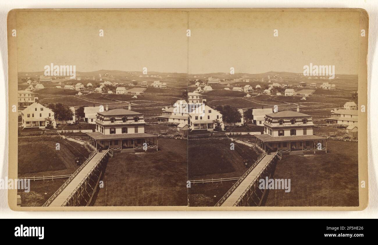 Beacon Hill from Tower of Ocean View. Block Island, Providence, Rhode ...