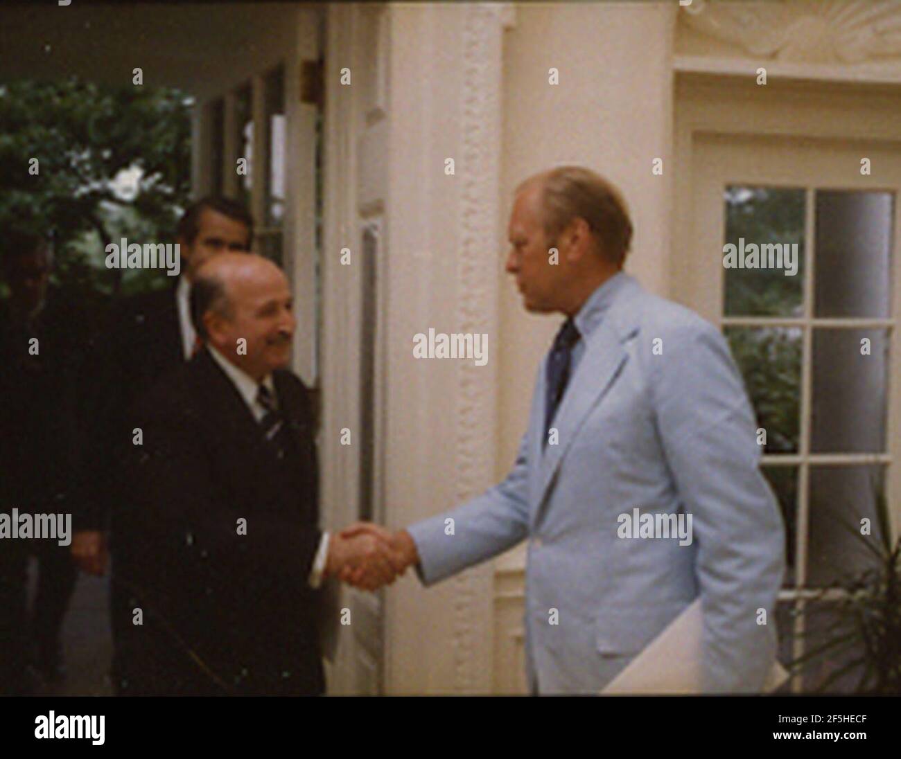 Rafael Maximiliano Vázquez and Gerald Ford Stock Photo - Alamy
