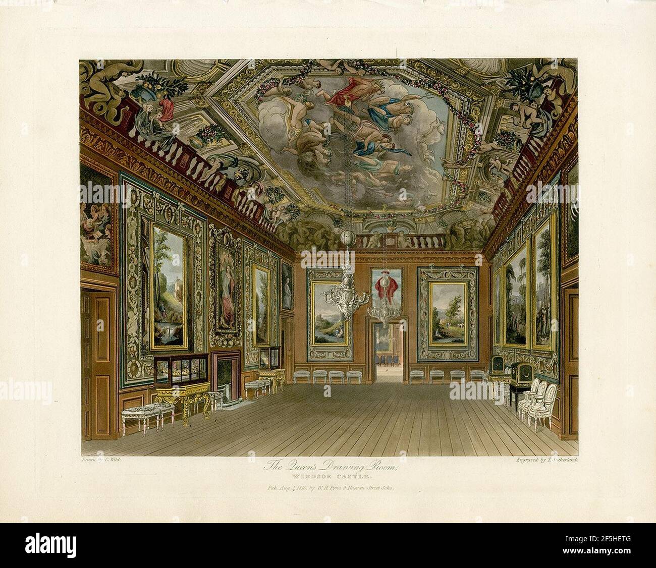 Windsor castle drawing room hi-res stock photography and images - Alamy