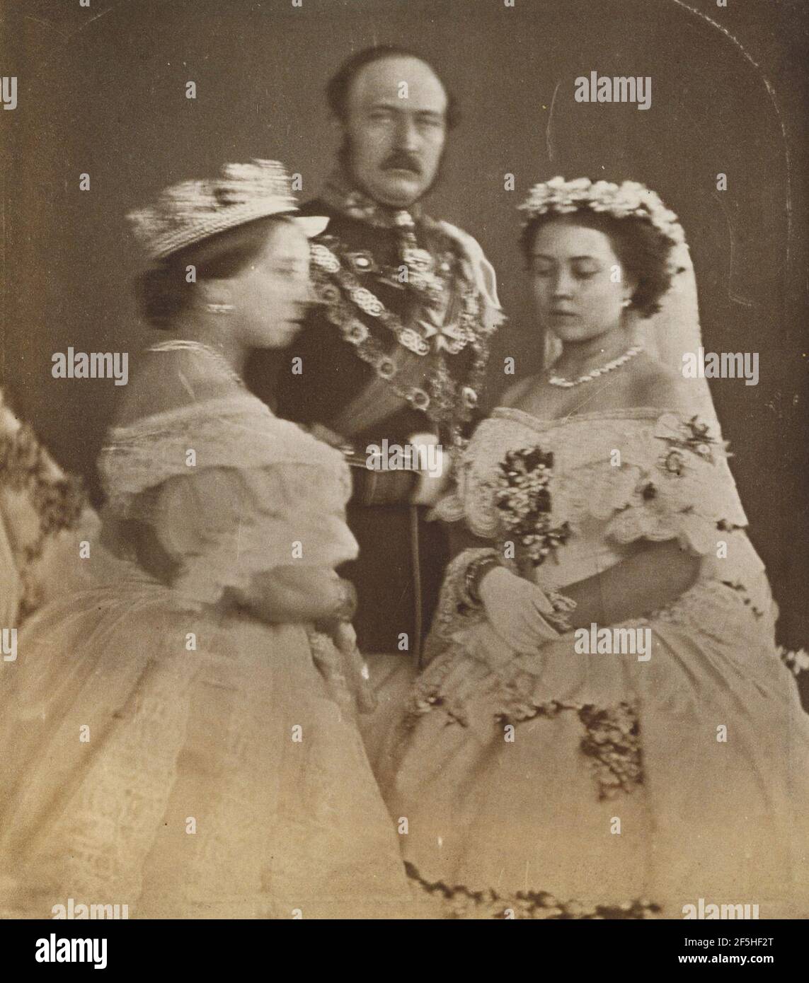 Queen Victoria, the Prince Consort and Victoria, Princess Royal in the ...