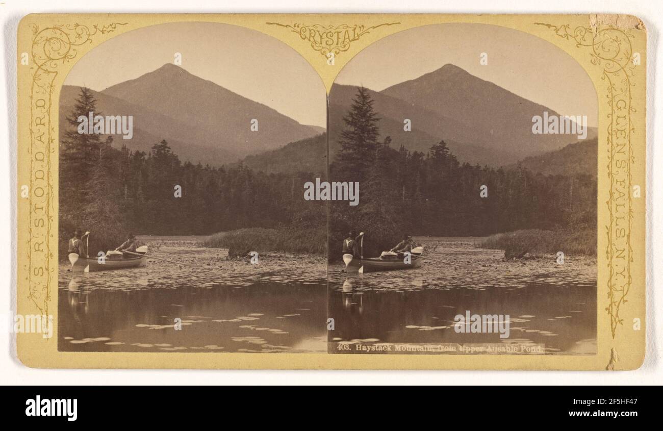 Haystack Mountain, from Upper Ausable Pond.. S.R. Stoddard (American ...