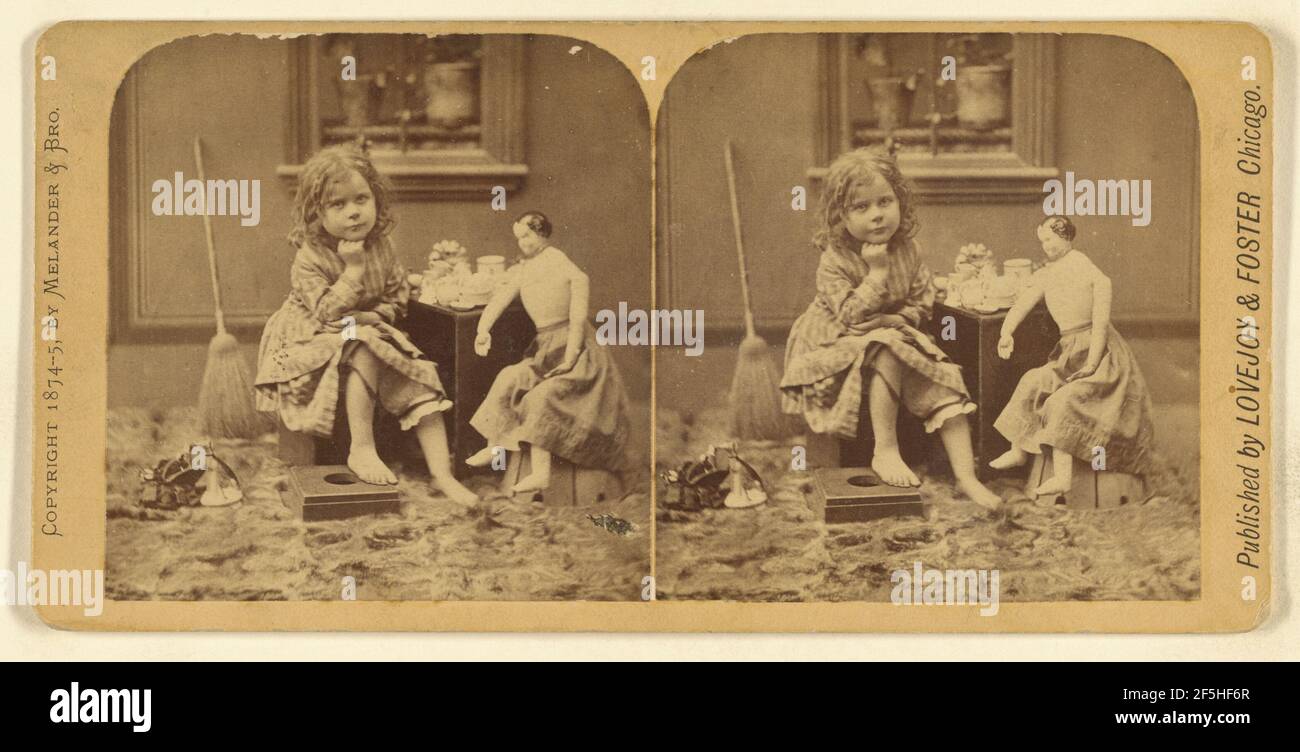 Tea and Scandal.. Louis Magnus Melander & Brother Stock Photo - Alamy