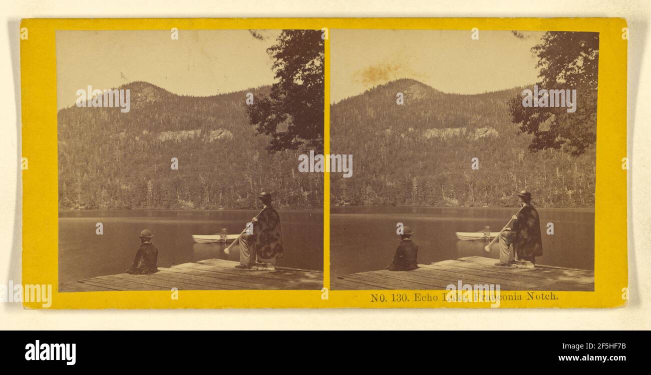 Echo Lake, Franconia Notch.. Benjamin West Kilburn (American, 1827 ...