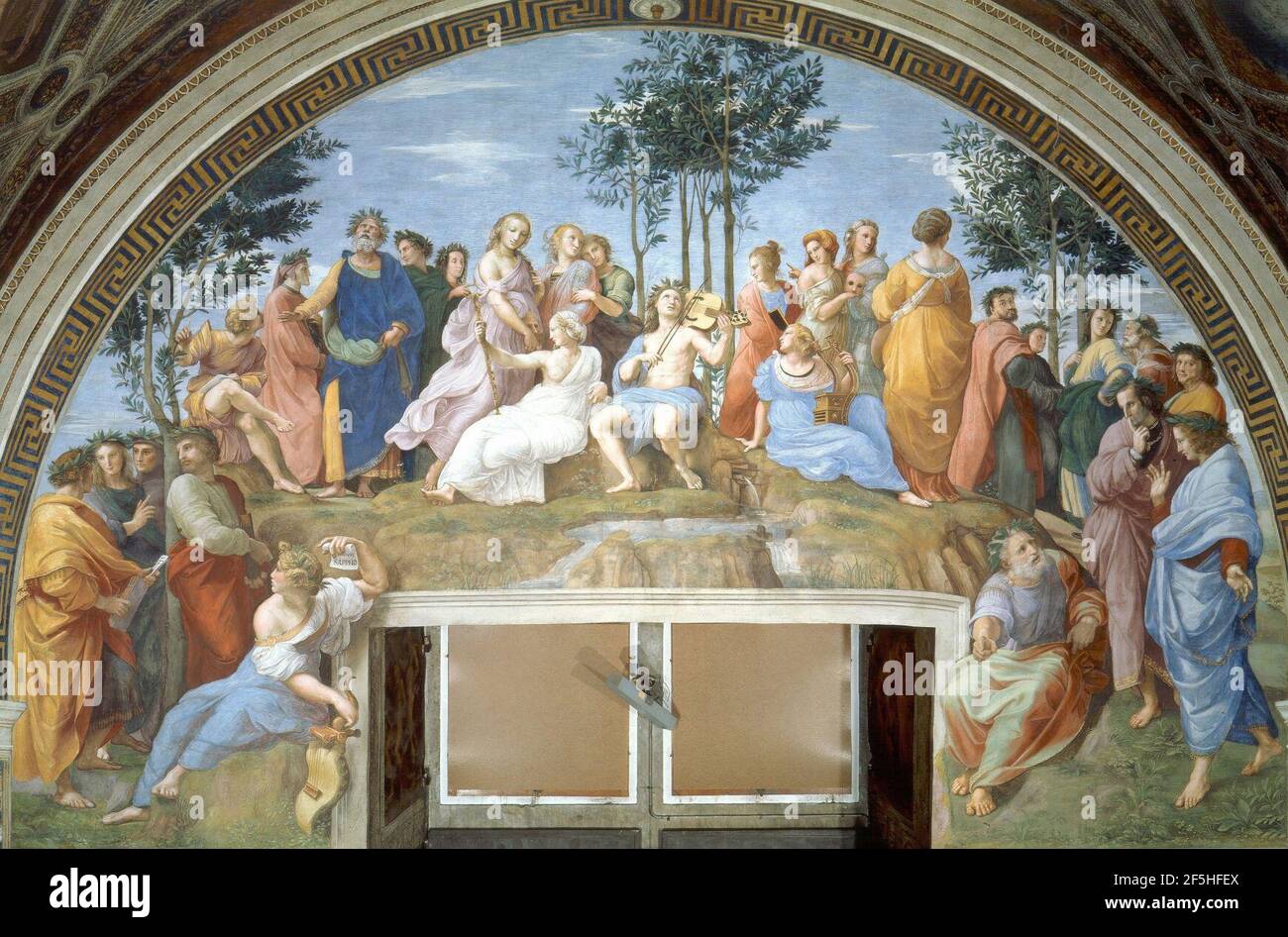 Rafael - El Parnaso (Estancia del Sello, Roma, 1511 Stock Photo - Alamy