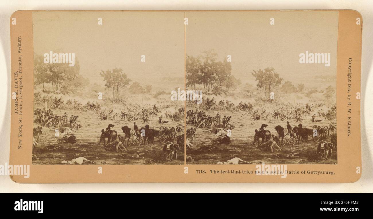 The test that tries men's souls, Battle of Gettysburg.. Benjamin West ...