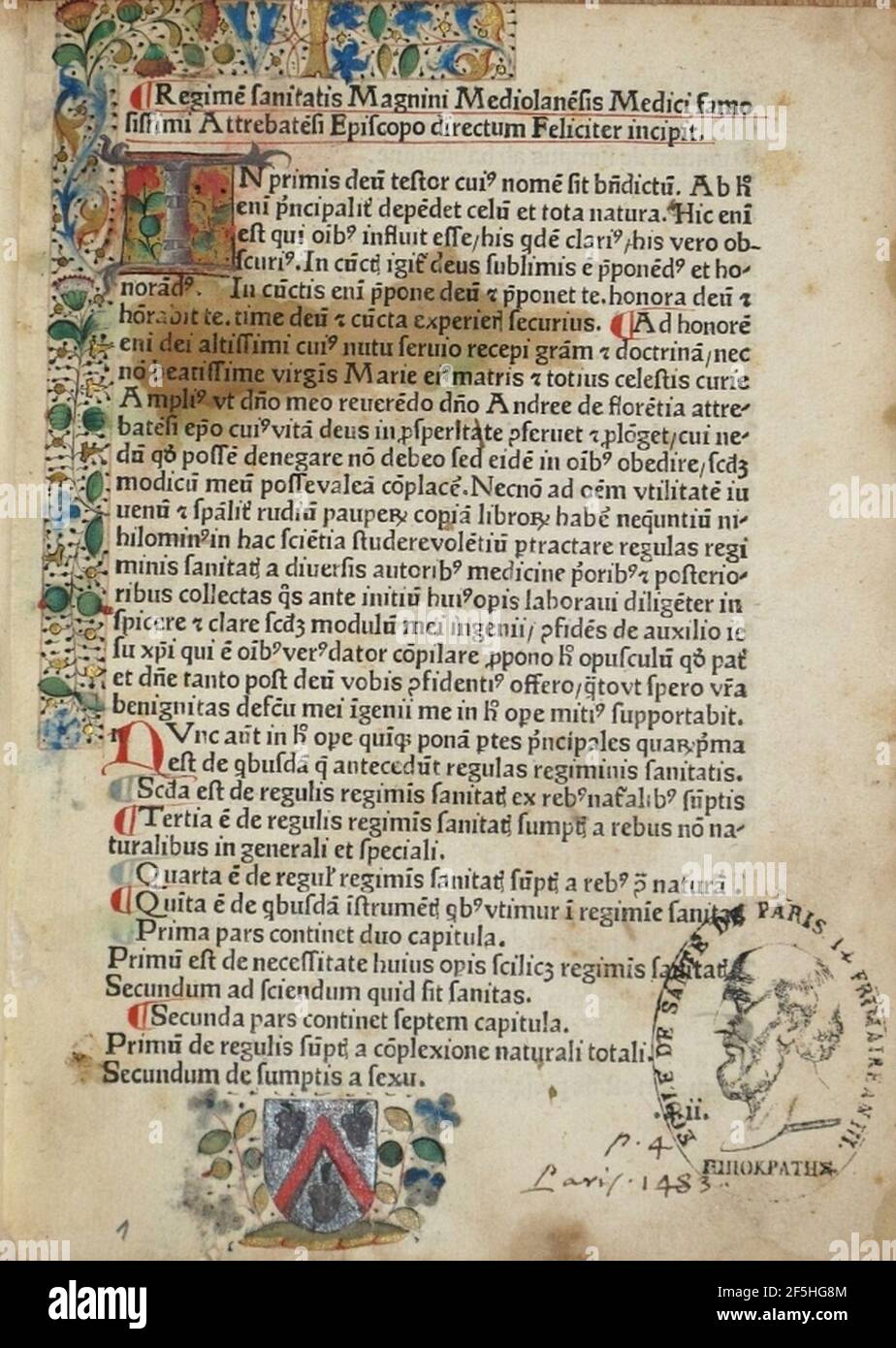 Regimen sanitatis hi-res stock photography and images - Alamy