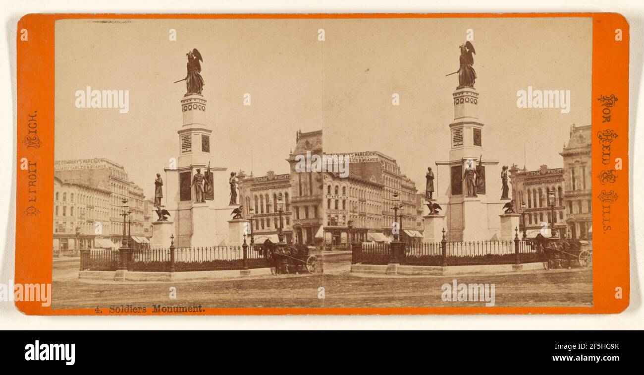 Soldiers Monument. Detroit, Michigan. James A. Jenney (American, active ...